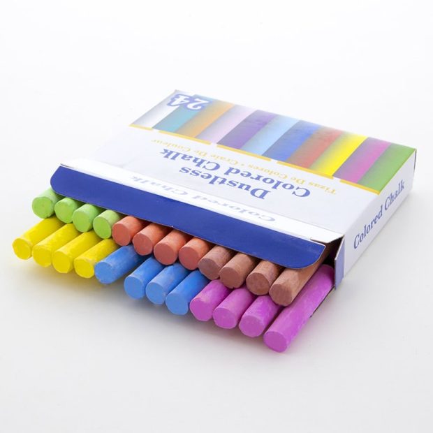 Dustless Assorted Color Chalk (24/Box) - The CEO Creative