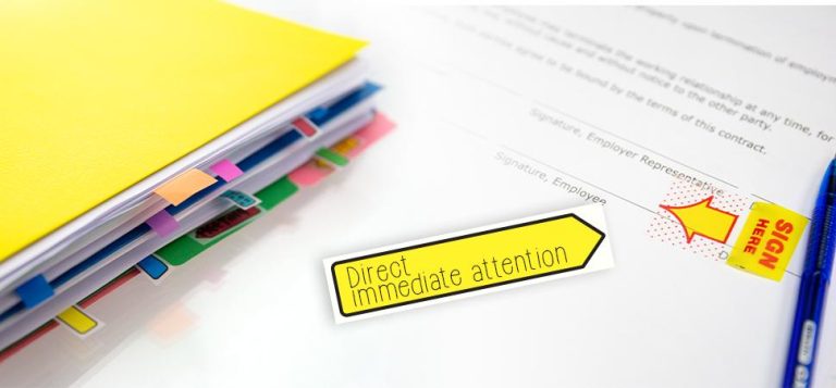 Buy 25 Ct. Yellow "Sign Here" Flags w/ Dispenser (2-Pack)