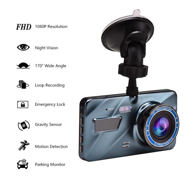 3 in 1 Rear View Dual Camera Full HD Night Vision Car Dash Camera - The ...