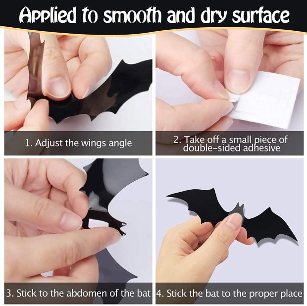 Bat 3D Wall Halloween Decoration 120PCS - The CEO Creative