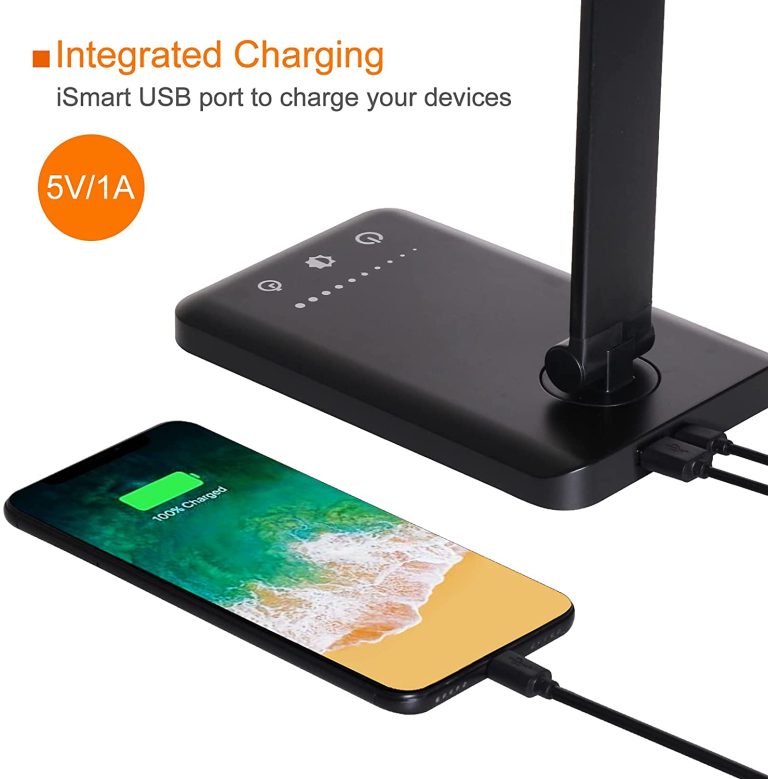 5 Lighting Mode LED Desk Lamp + Wireless Phone Charger - The CEO Creative