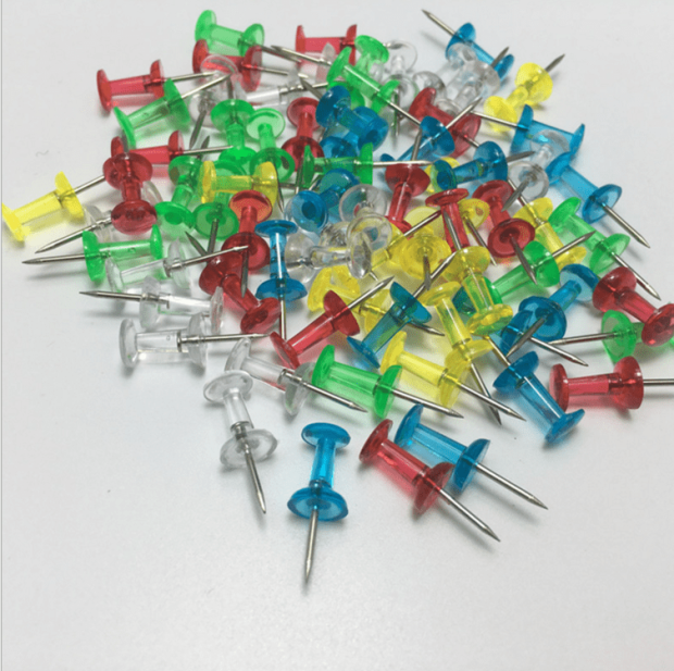 100pc Color Push Pin - The CEO Creative