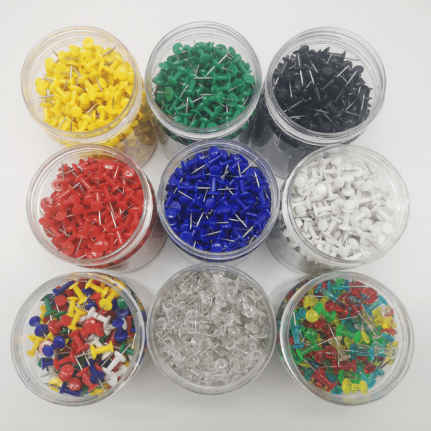 100pc Color Push Pin - The CEO Creative