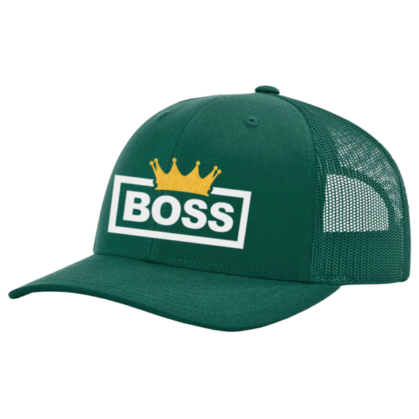 Boss Crown Embroidered Trucker Hat - The CEO Creative