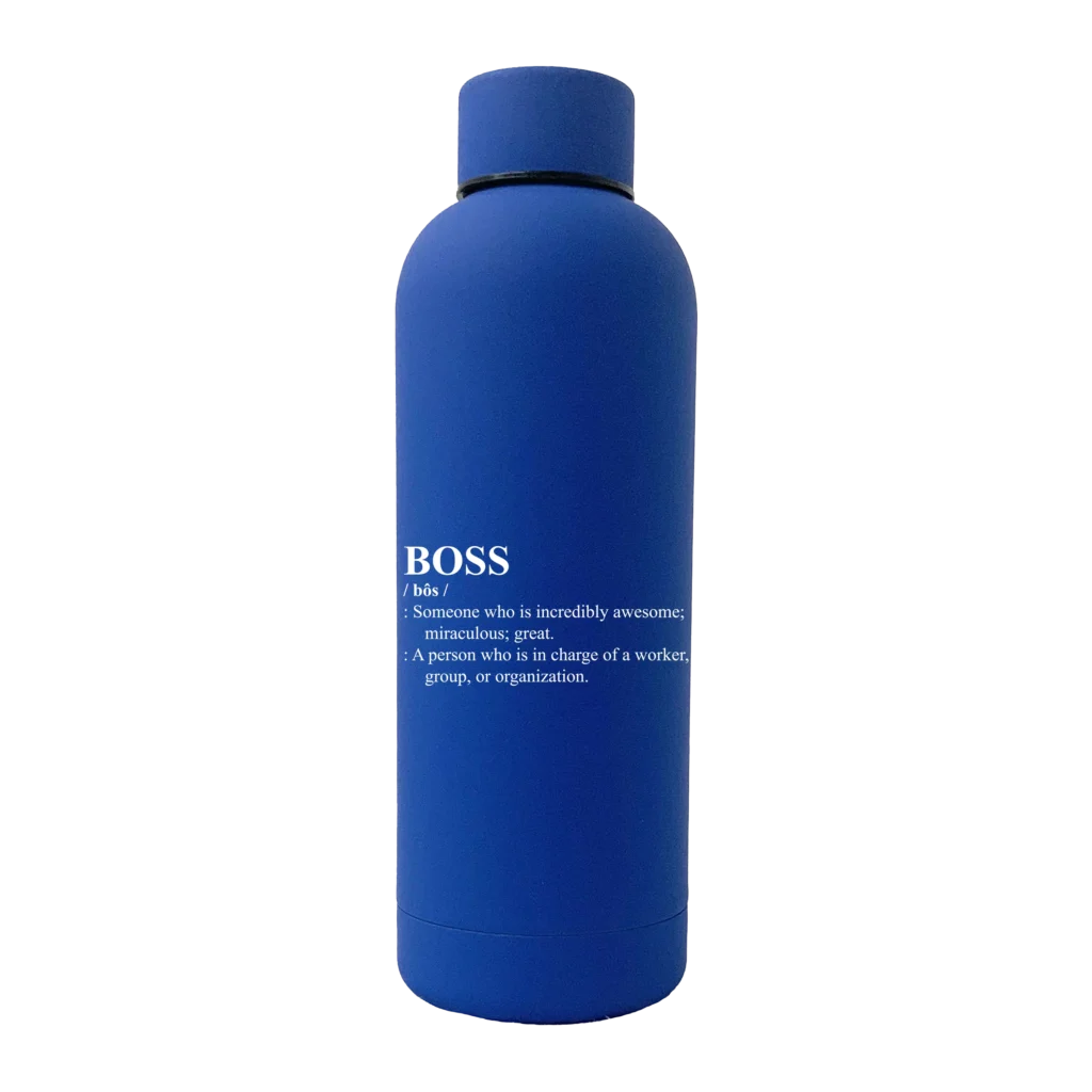 BOSS Definition 17oz Stainless Rubberized Water Bottle - The CEO Creative