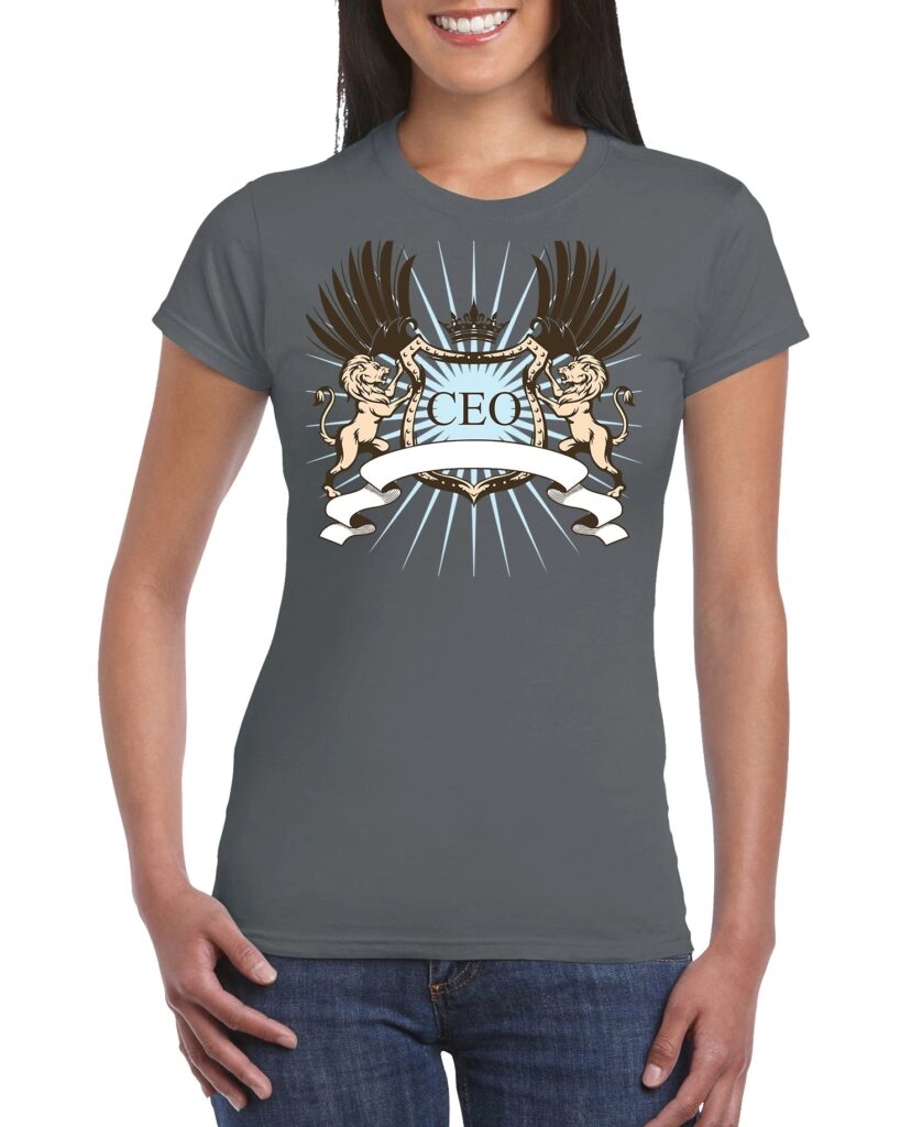 CEO Lion Crest Women’s Slim Fit T-Shirt | The CEO Creative