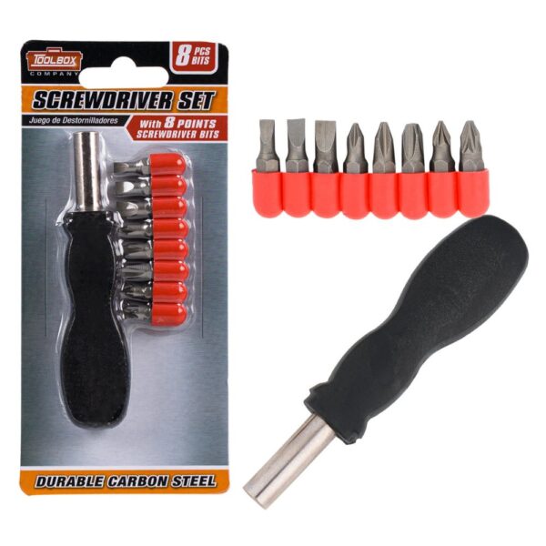 Buy 4″ Screwdriver Set with 8 points Screwdriver Bits