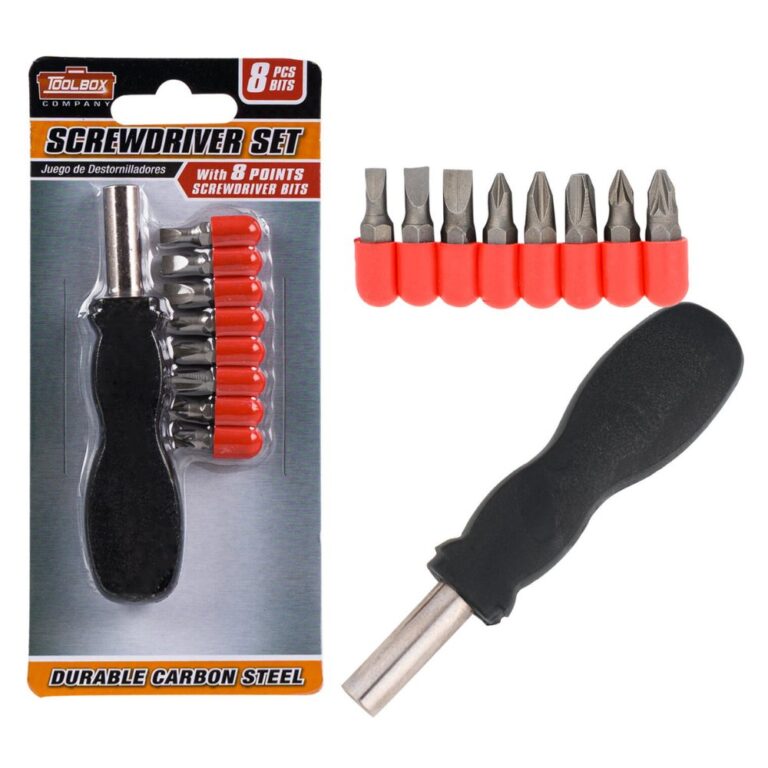 Buy 4″ Screwdriver Set with 8 points Screwdriver Bits
