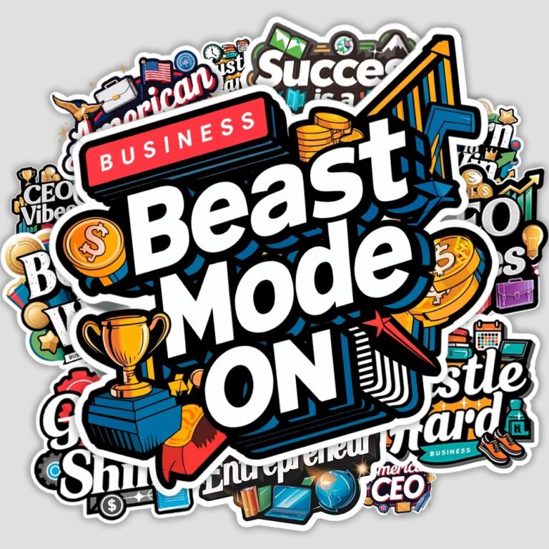 Beast Mode On Sticker | The CEO Creative