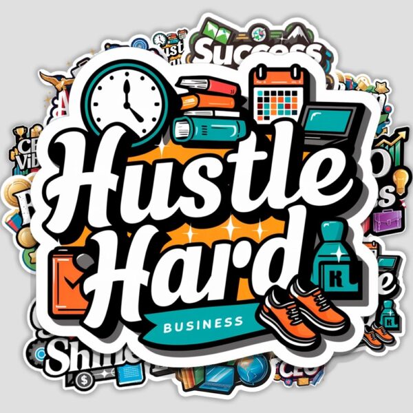 Hustle Hard Sticker | The CEO Creative