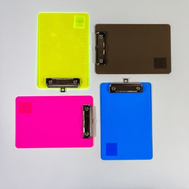 Plastic Clipboard Memo Size w/ Low Profile Clip | The CEO Creative