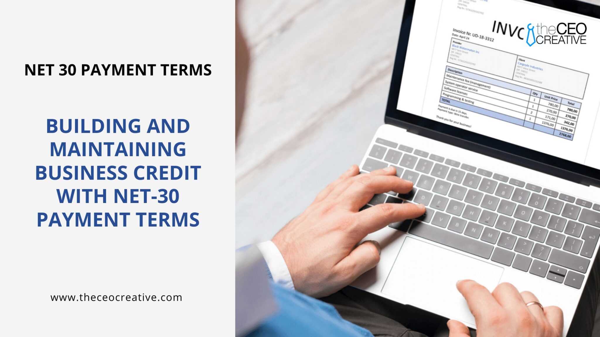 How to Build Business Credit with Net 30 Payment Terms | The CEO Creative