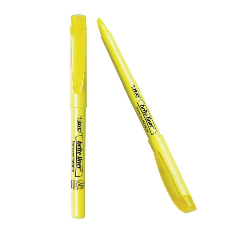 BIC Brite Liner Yellow Highlighters | The CEO Creative